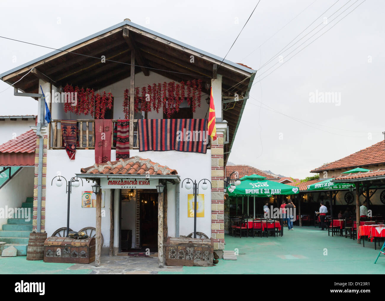 Restaurant Makedonska Kuka, Prilep, Macedonia Stock Photo - Alamy