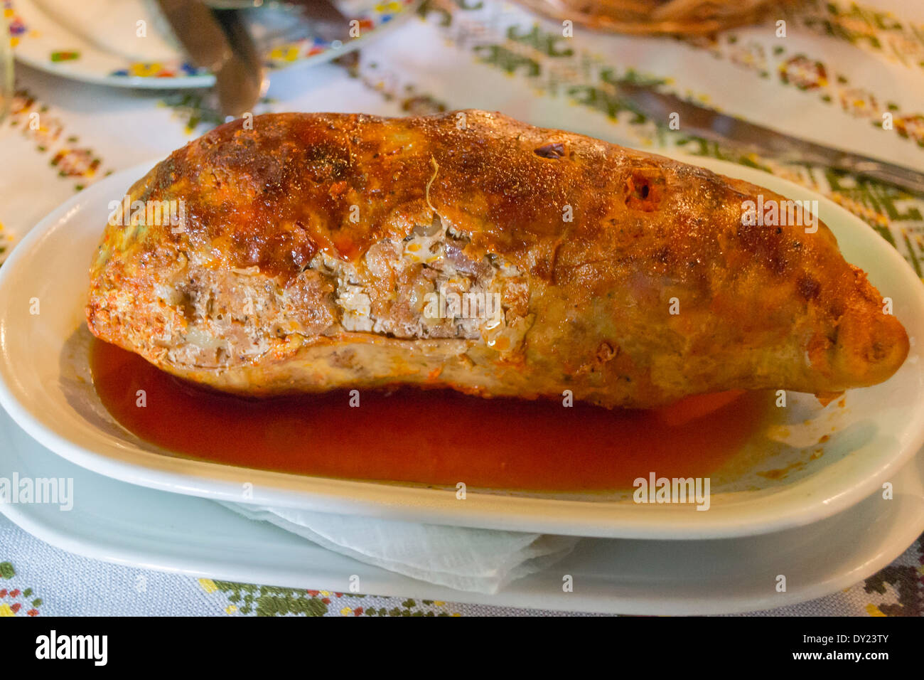 Sirden, traditional food, Macedonia Stock Photo - Alamy