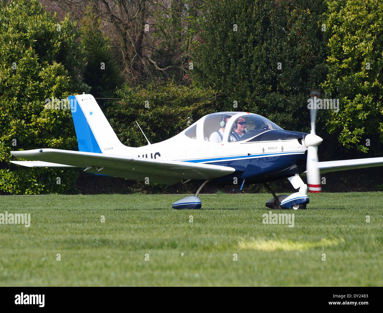 The PH-VHC is a Tecnam P2002-JF aircraft seen at Hilversum Airport. The ...