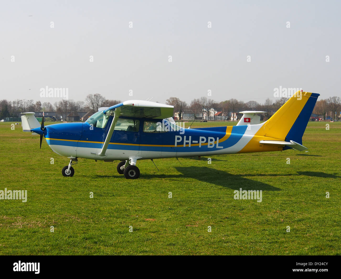 The Cessna 172M Skyhawk (PH-PBL) is pictured at Hilversum Airport (ICAO ...