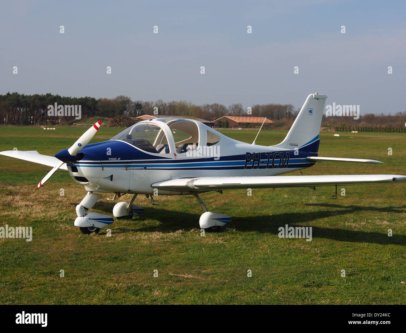 PH-TCM, a Tecnam P2002 Sierra aircraft, captured at Hilversum Airport ...