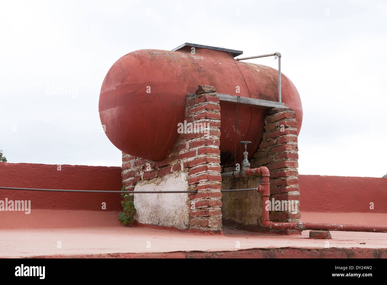 Cistern in the village of Santa Rosa de Lima - Guanajuato, Mexico Stock ...