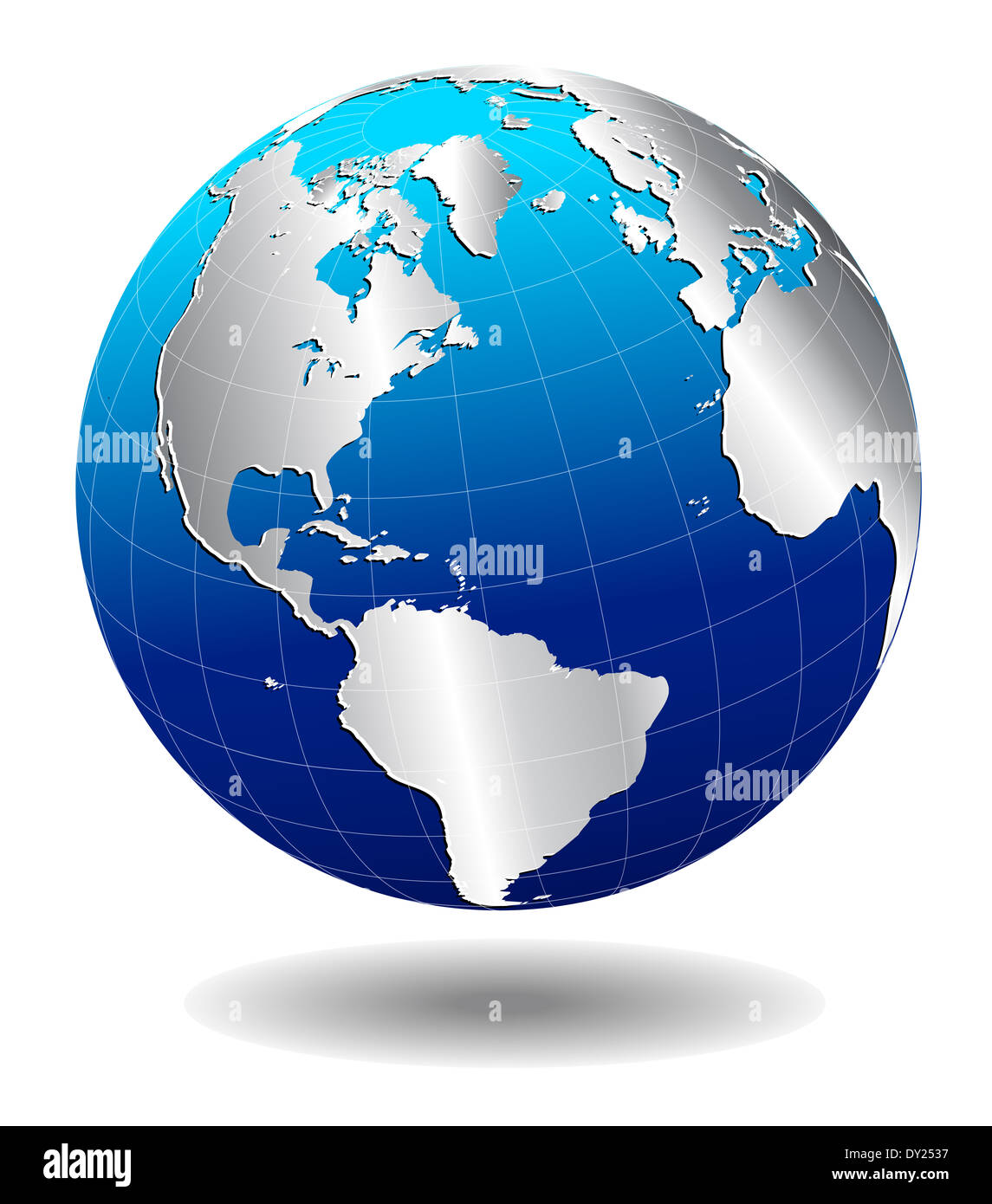 Map united states silver Cut Out Stock Images & Pictures - Alamy