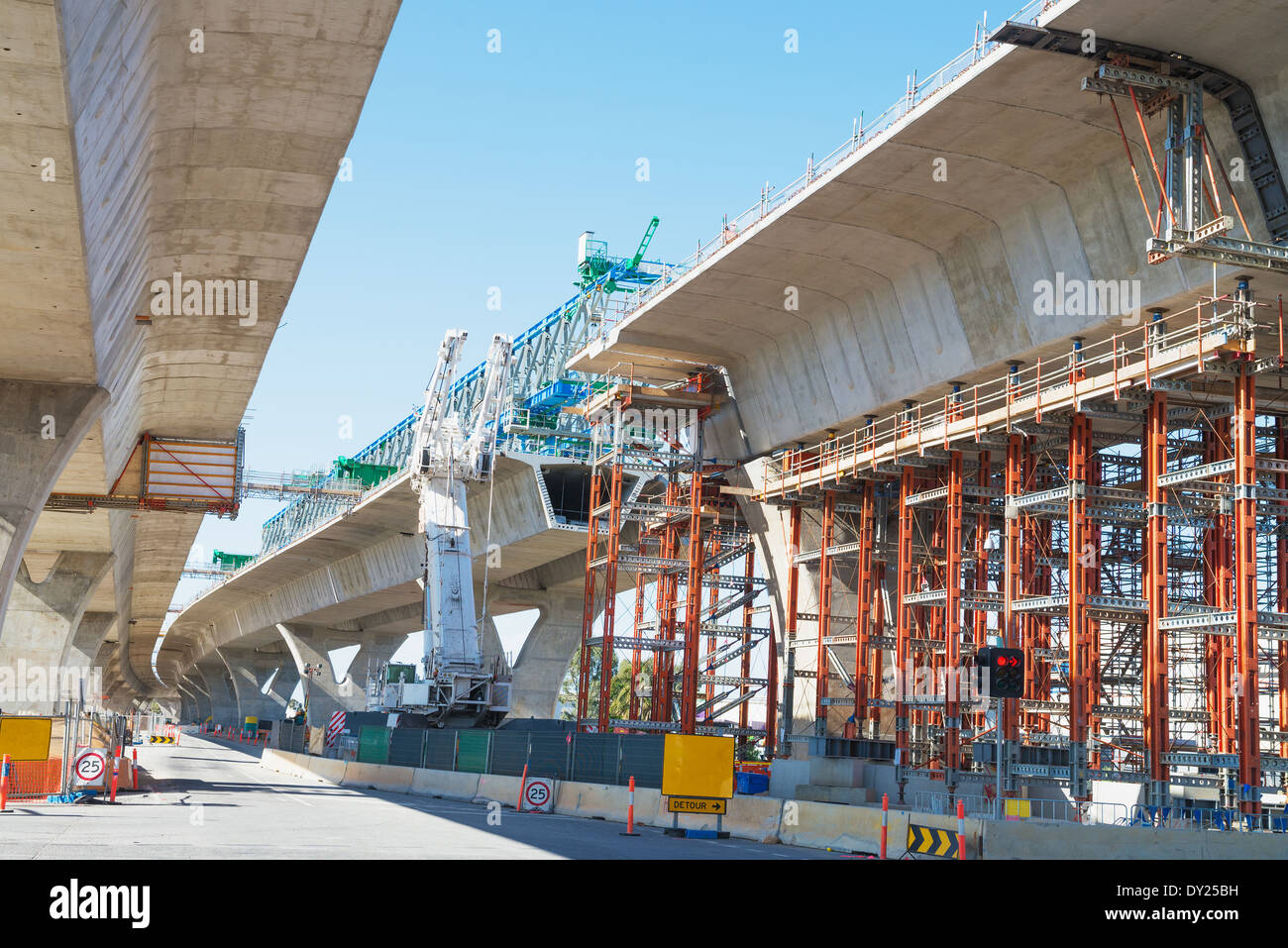 fragment view of the road under reconstruction Stock Photo - Alamy
