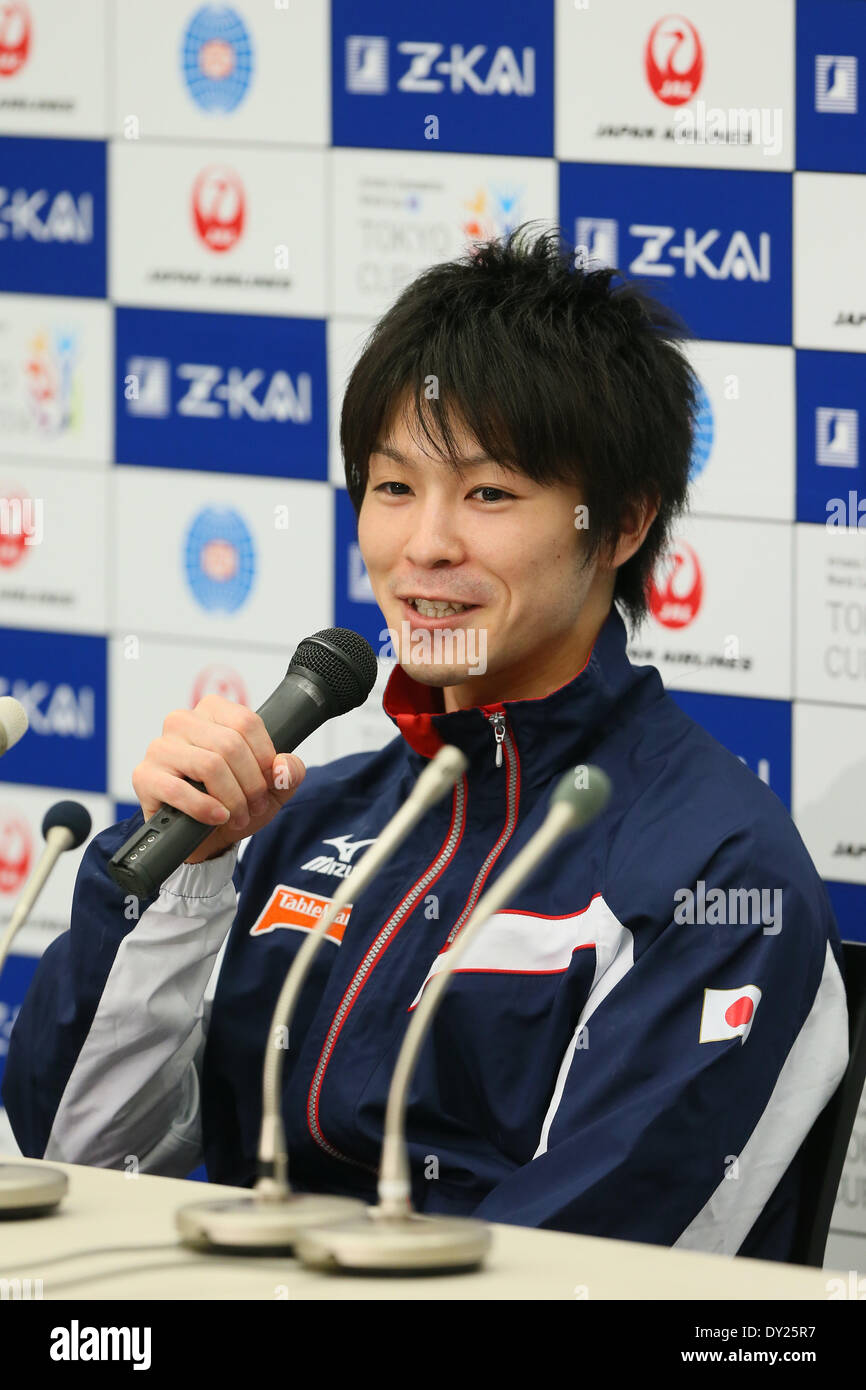 Tokyo Metropolitan Gymnasium, Tokyo, Japan. 3rd Apr, 2014. Kohei ...
