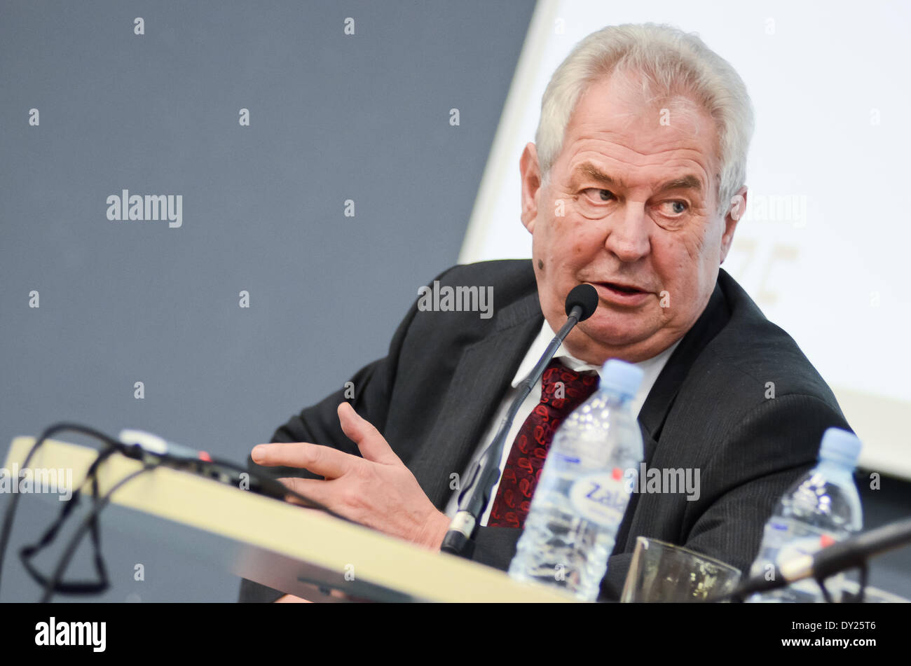 Czech president milos zeman visits hi-res stock photography and images ...