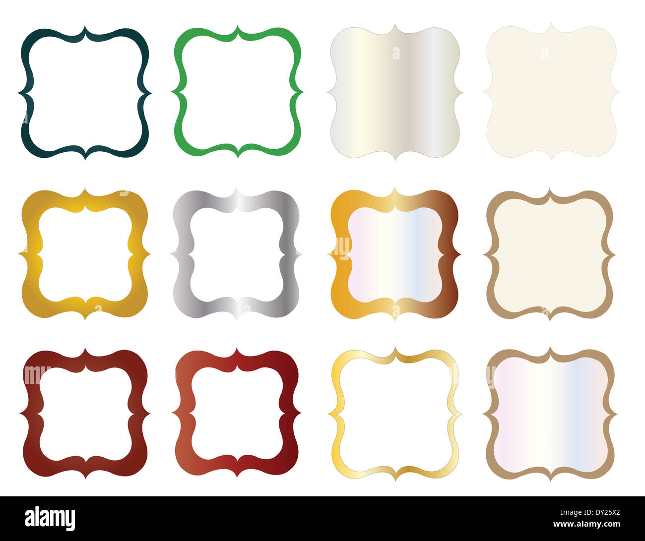 Kit Vector Frames and Journal forms Stock Photo - Alamy