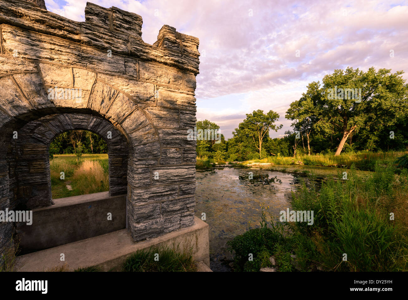 Coldwater Spring and outflow pond, part of the Mississippi National ...