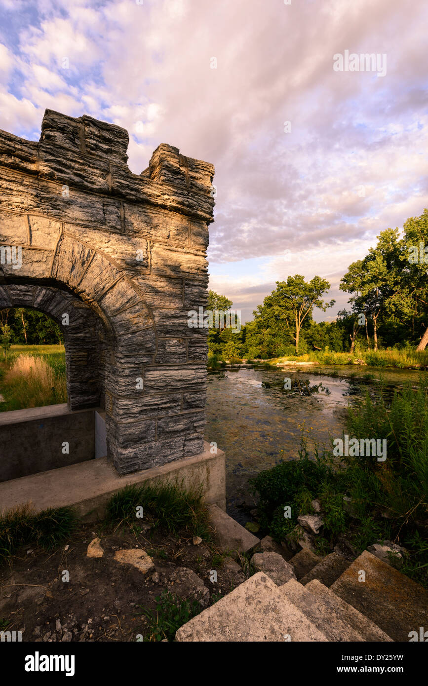 Coldwater Spring and outflow pond, part of the Mississippi National ...