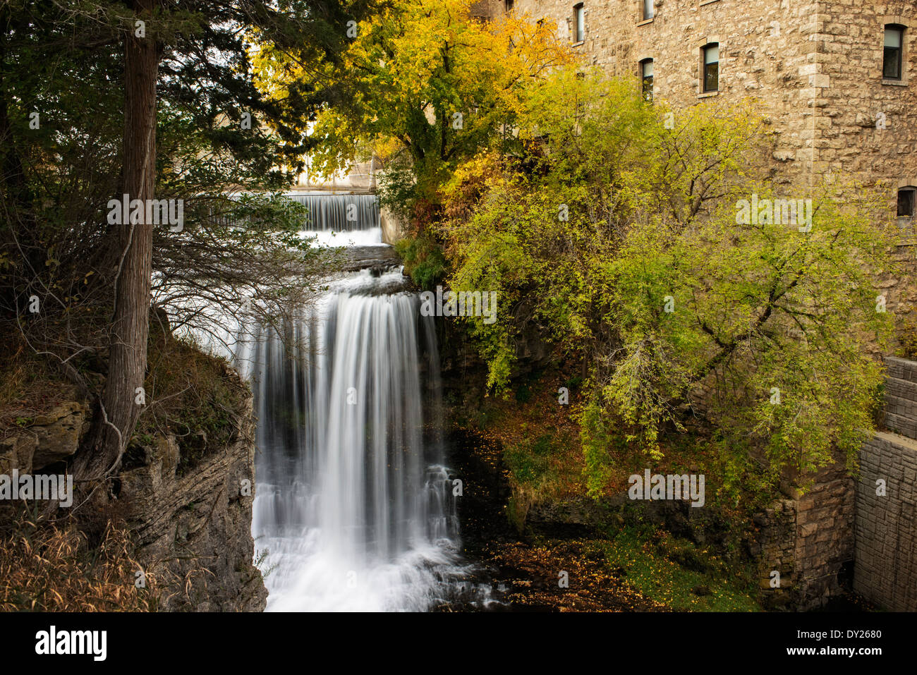 Vermillion Falls along the Vermillion River in autumn Stock Photo - Alamy