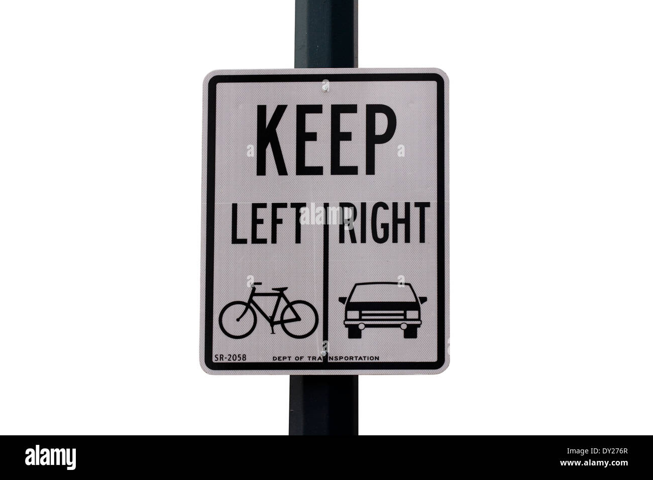 Keep left road sign hi-res stock photography and images - Alamy
