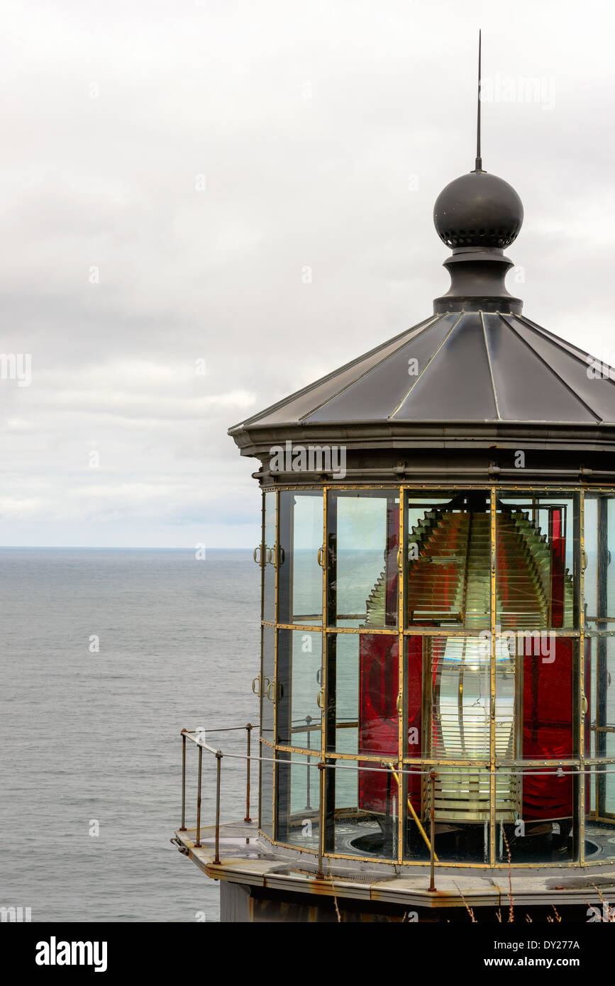 Cape Meares Lighthouse at Cape Meares State Scenic Viewpoint on the ...