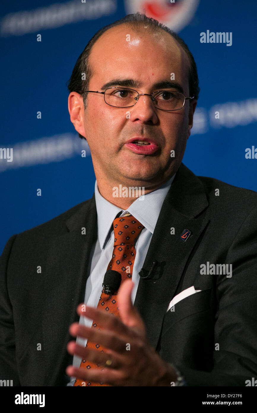 Washington DC, USA . 03rd Apr, 2014. Bernard Gustin, Chief Executive ...