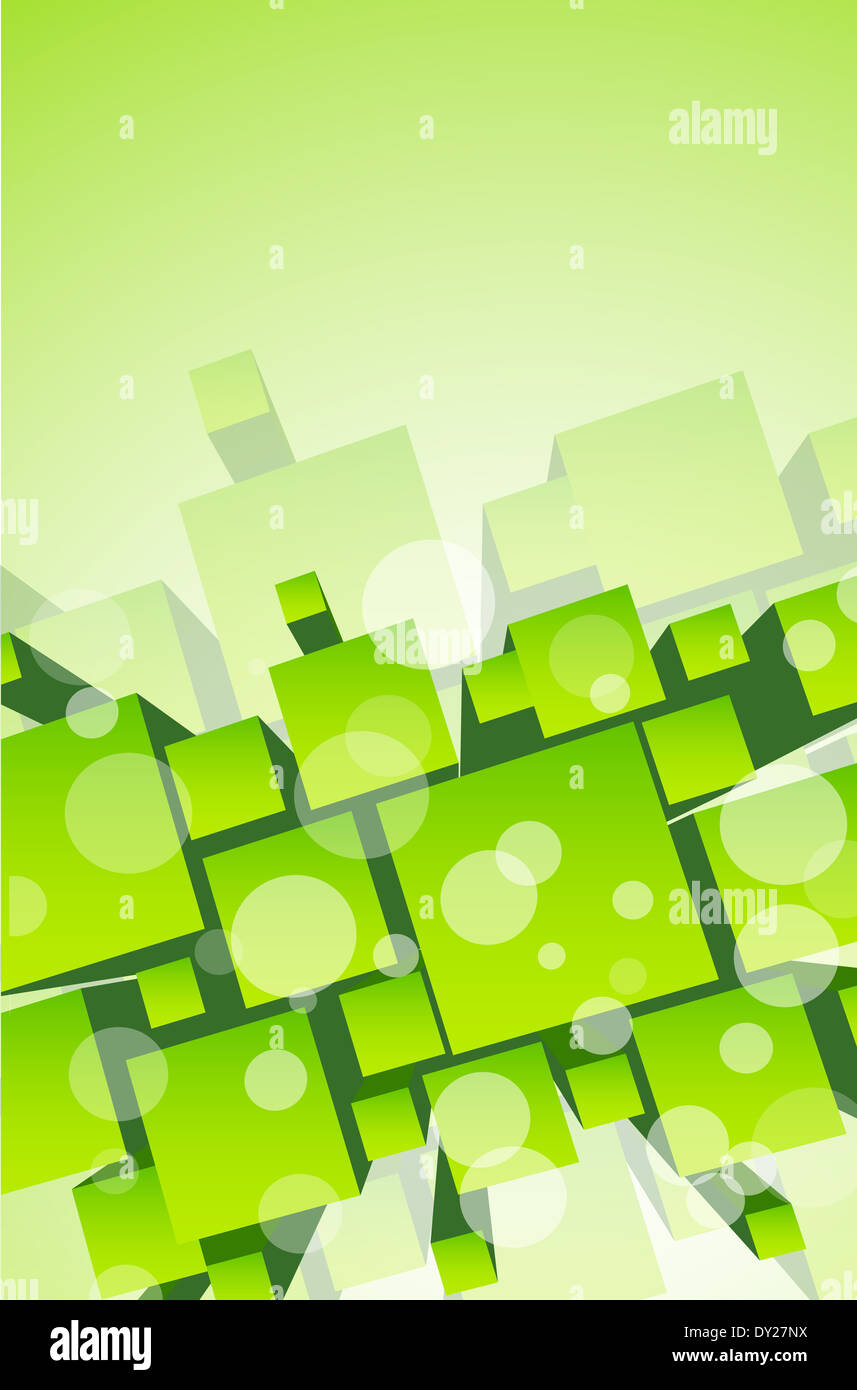 Tech background with 3d element and circle Stock Photo - Alamy