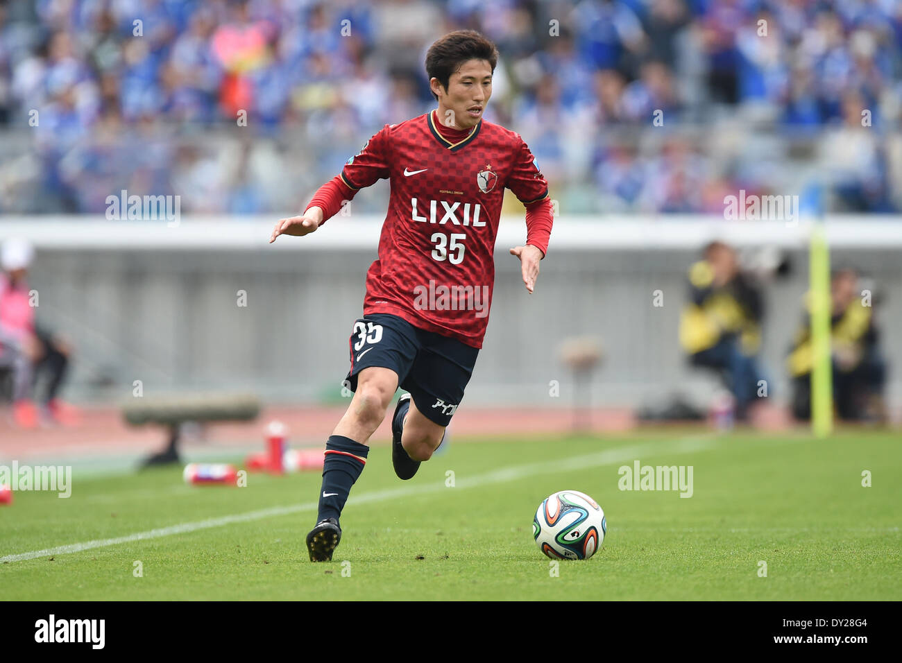 Kanagawa, Japan. 29th Mar, 2014. Takuya Nozawa (Antlers) Football ...