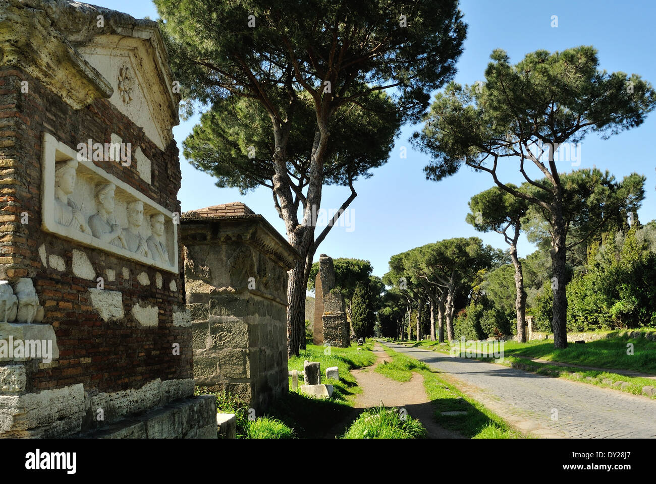 Appia Antica Street in Rome, Italy Stock Photo - Alamy