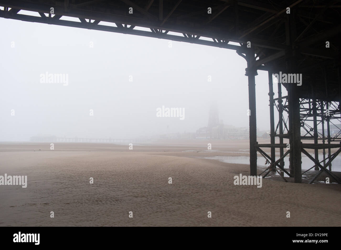 smog in Blackpool affecting the air quality for it's residents Stock ...