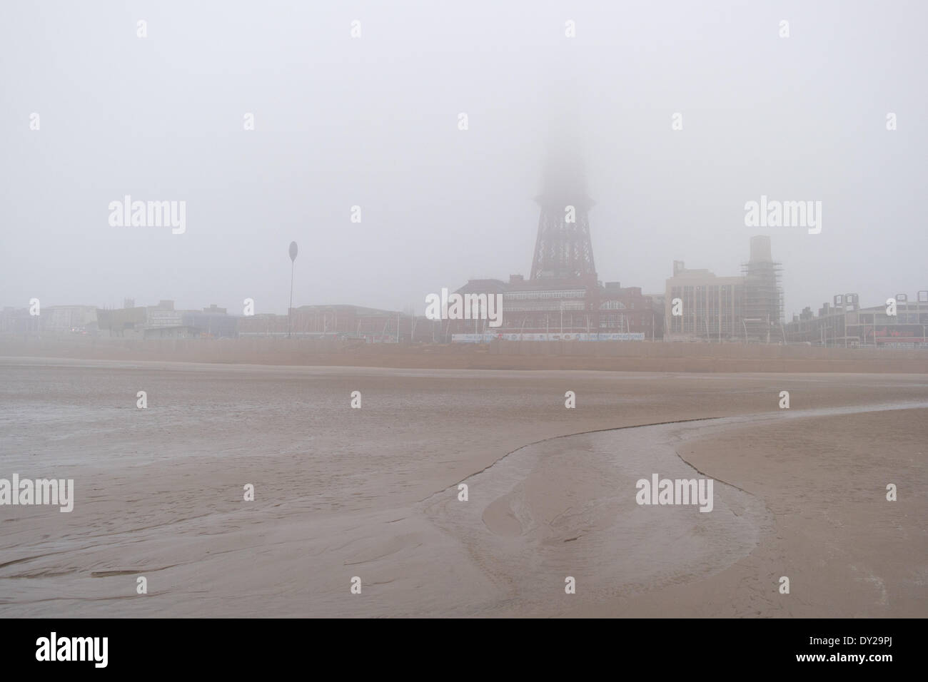 smog in Blackpool affecting the air quality for it's residents Stock ...