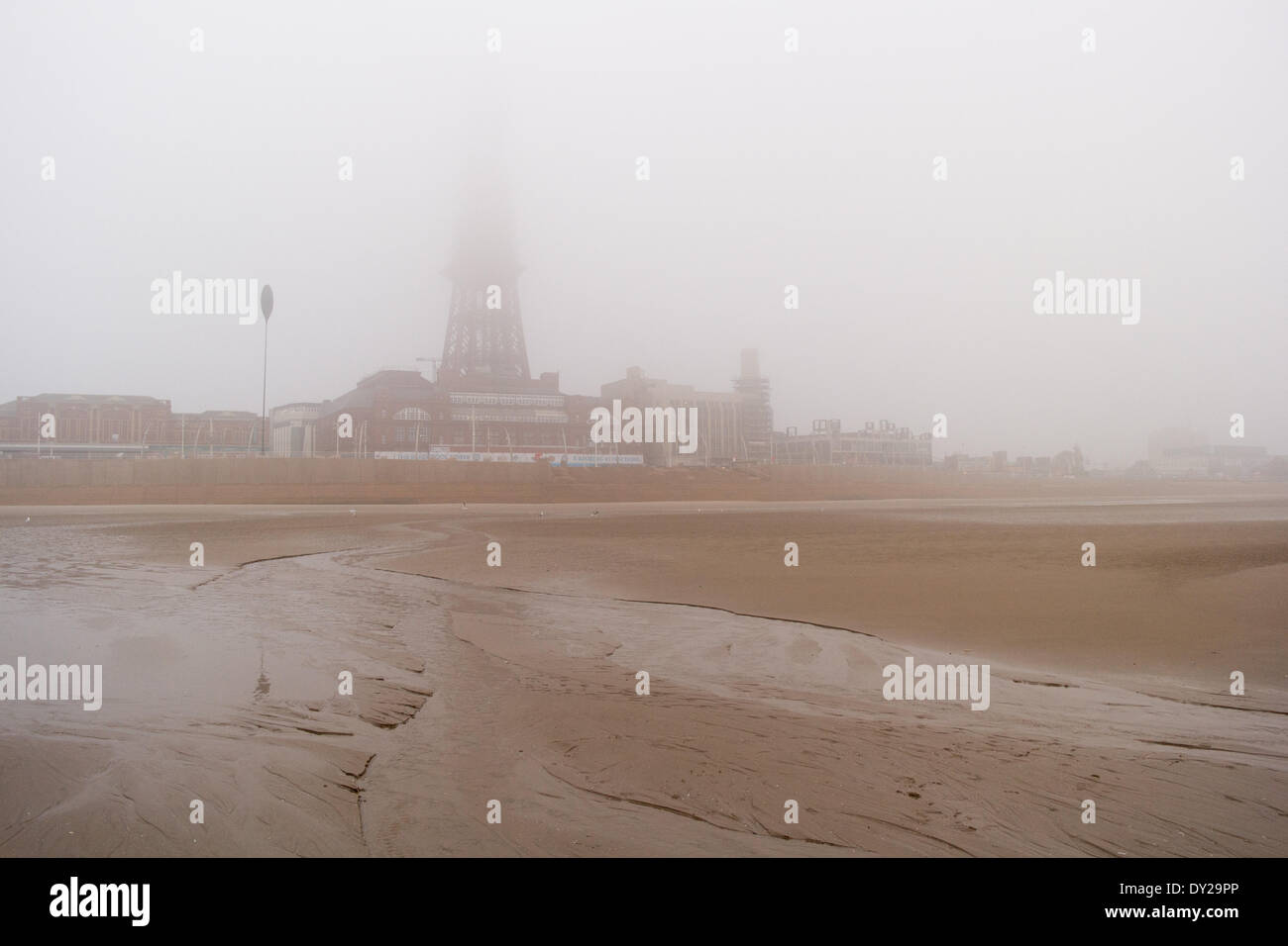 smog in Blackpool affecting the air quality for it's residents Stock ...