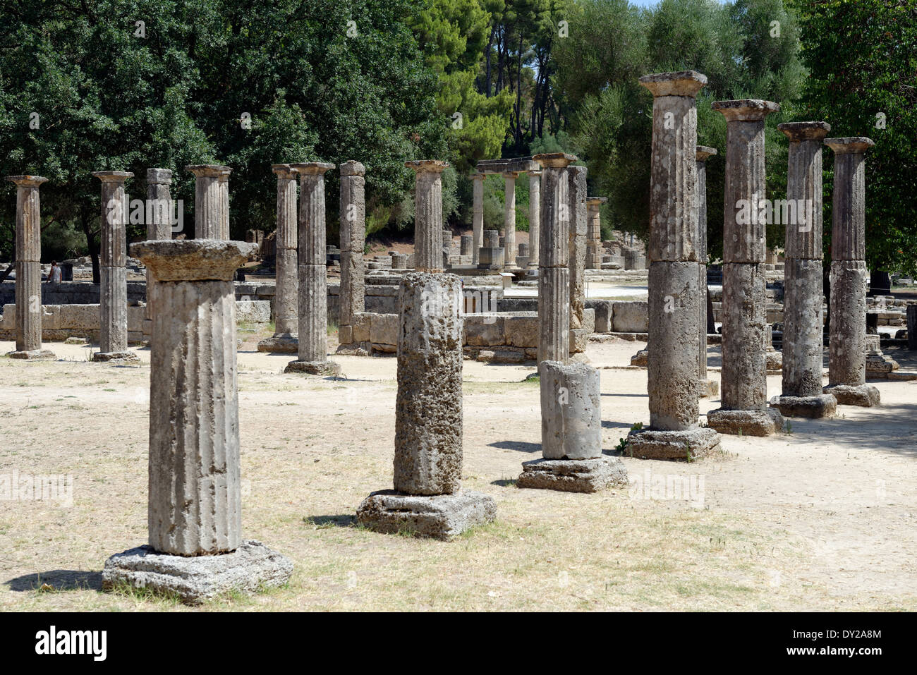 Section Doric colonnade Palaestra dated to 3rd century BC Ancient ...