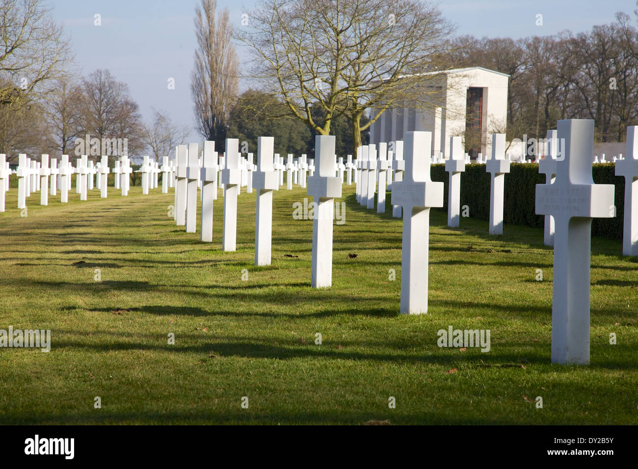 American Military Cemetery Stock Photo - Alamy