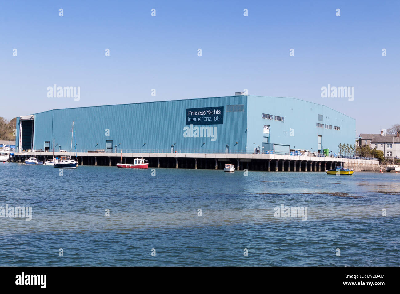Princess Yachts Plymouth south west England UK Stock Photo - Alamy