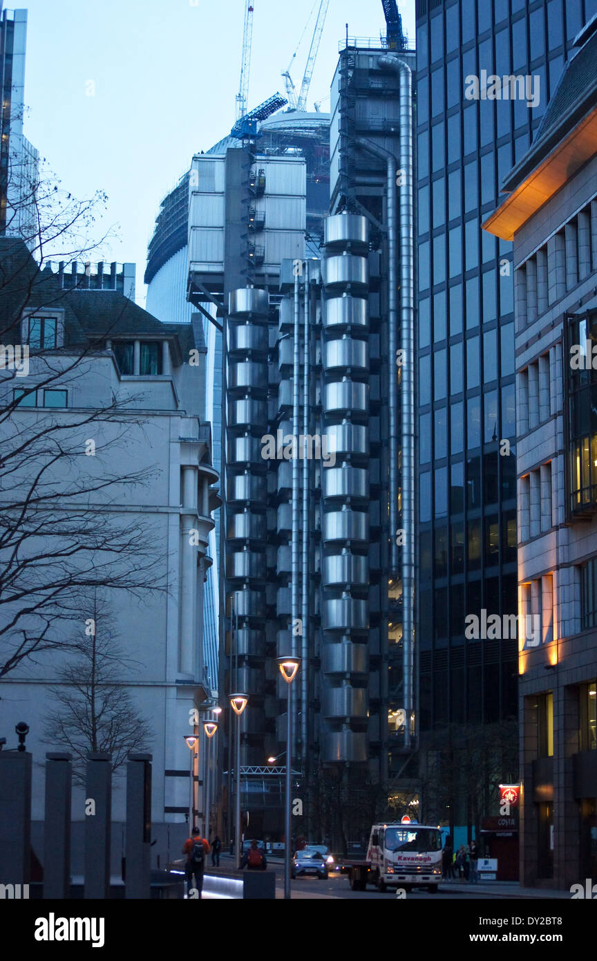Lloyd's Building by Richard Rogers, 1978-86, Lime Street, London ...