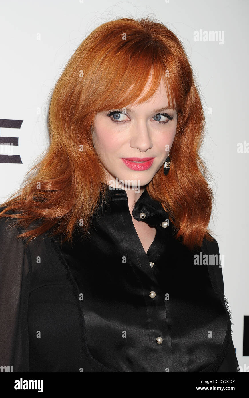 CHRISTINA HENDRICKS US film and TV actress in April 2014. Photo Jeffrey ...