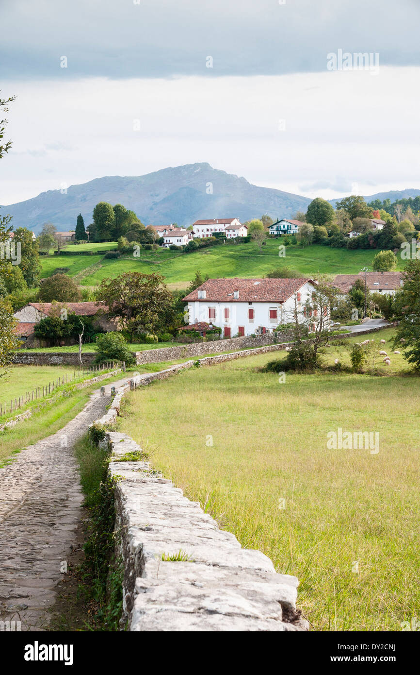 Landscape in the Basque country Stock Photo - Alamy