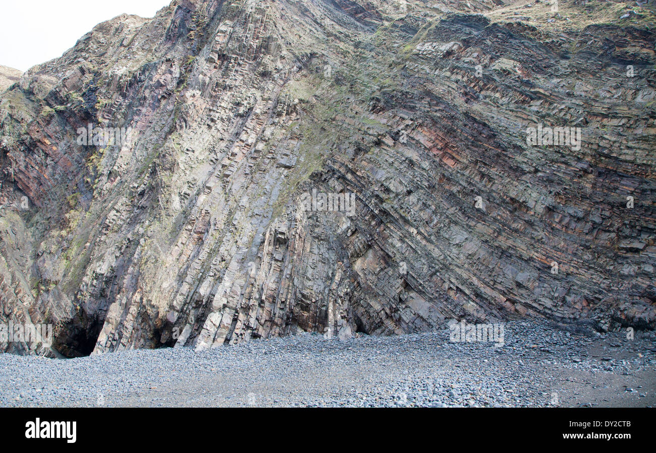 Tilted Sedimentary Rock Layers In High Resolution Stock Photography and ...