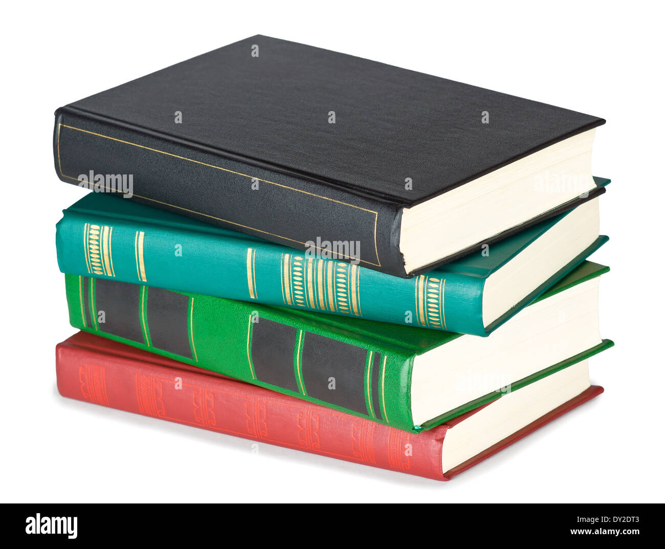 Stack of books on white background Stock Photo - Alamy