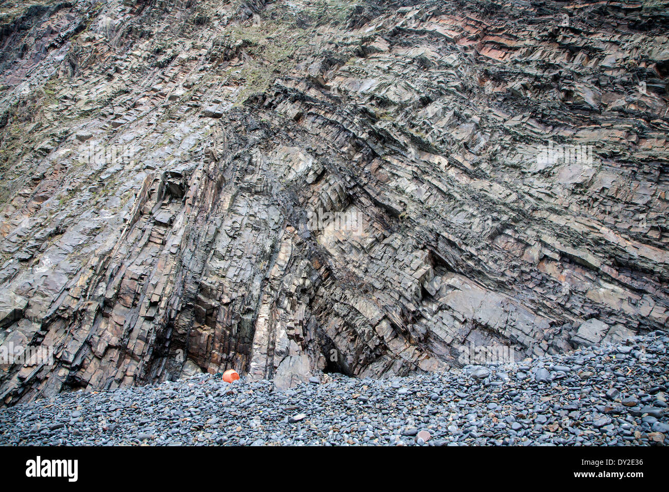 Tilted sedimentary rock layers in hi-res stock photography and images ...