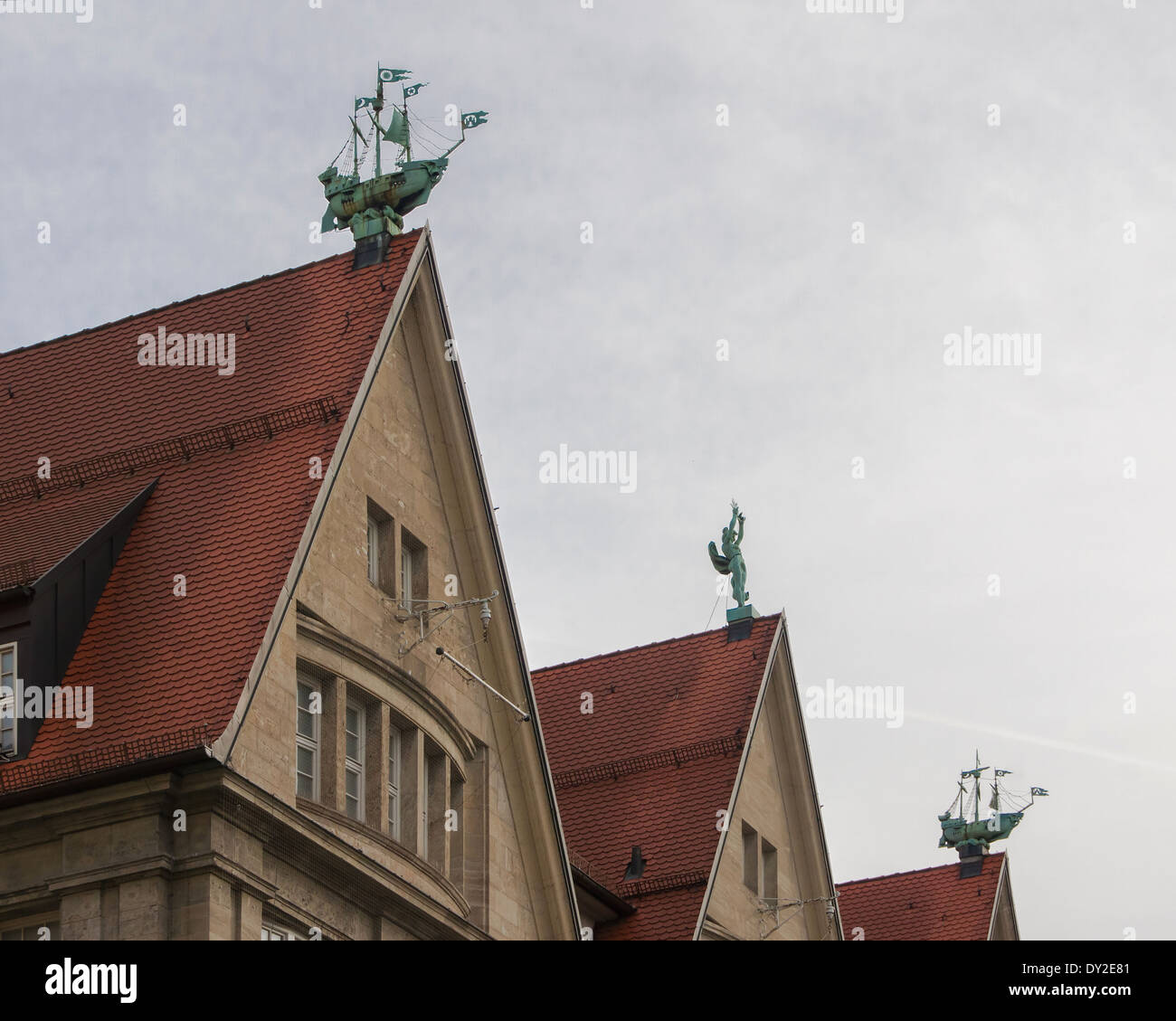 Detail of roofs in Munich, Bavaria, Germany Stock Photo - Alamy
