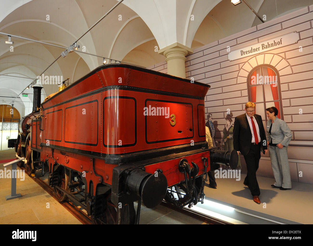 Dresden, Germany. 04th Apr, 2014. The new special exhibition ...