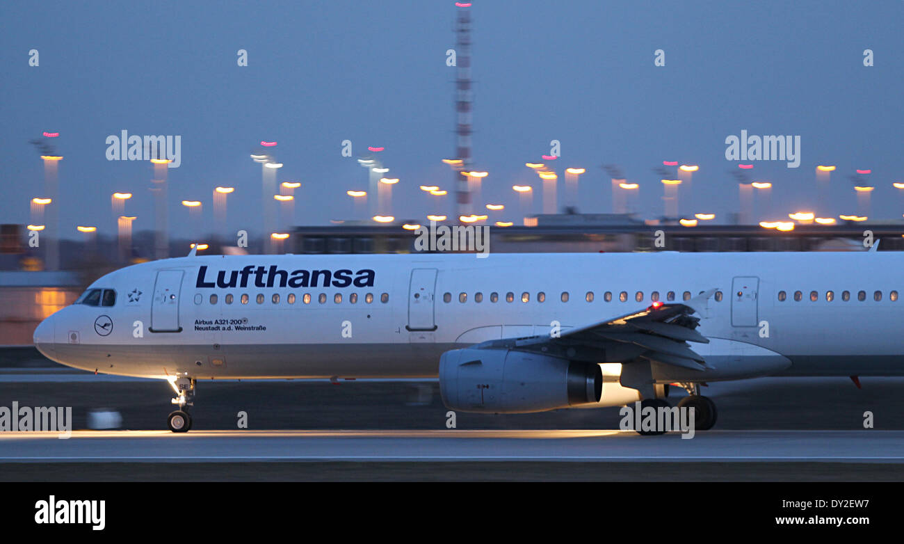 Munich, Germany. 25th Feb, 2014. An Airbus A321-200 passenger jet of ...
