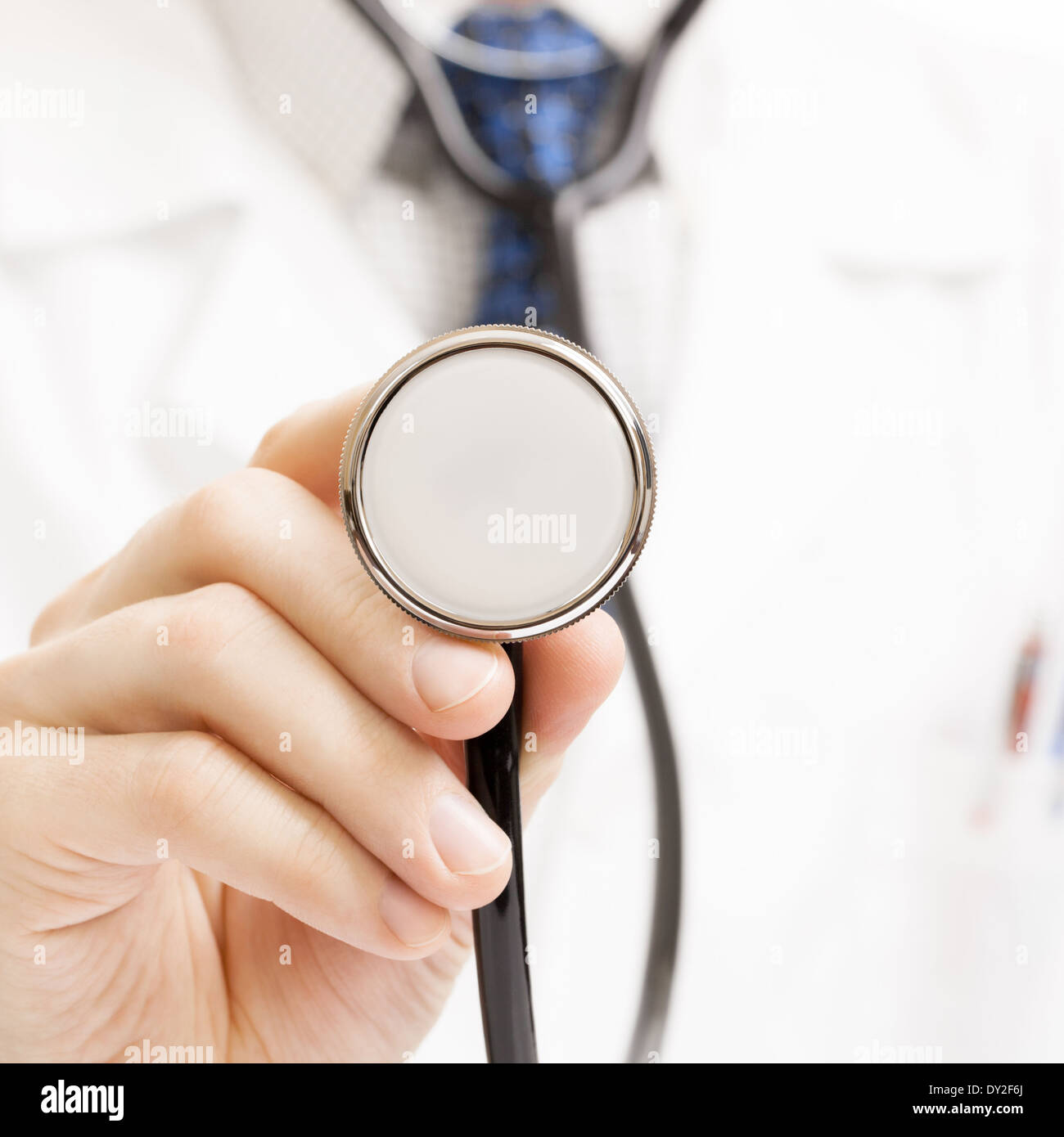 Medical doctor with stethoscope Stock Photo - Alamy
