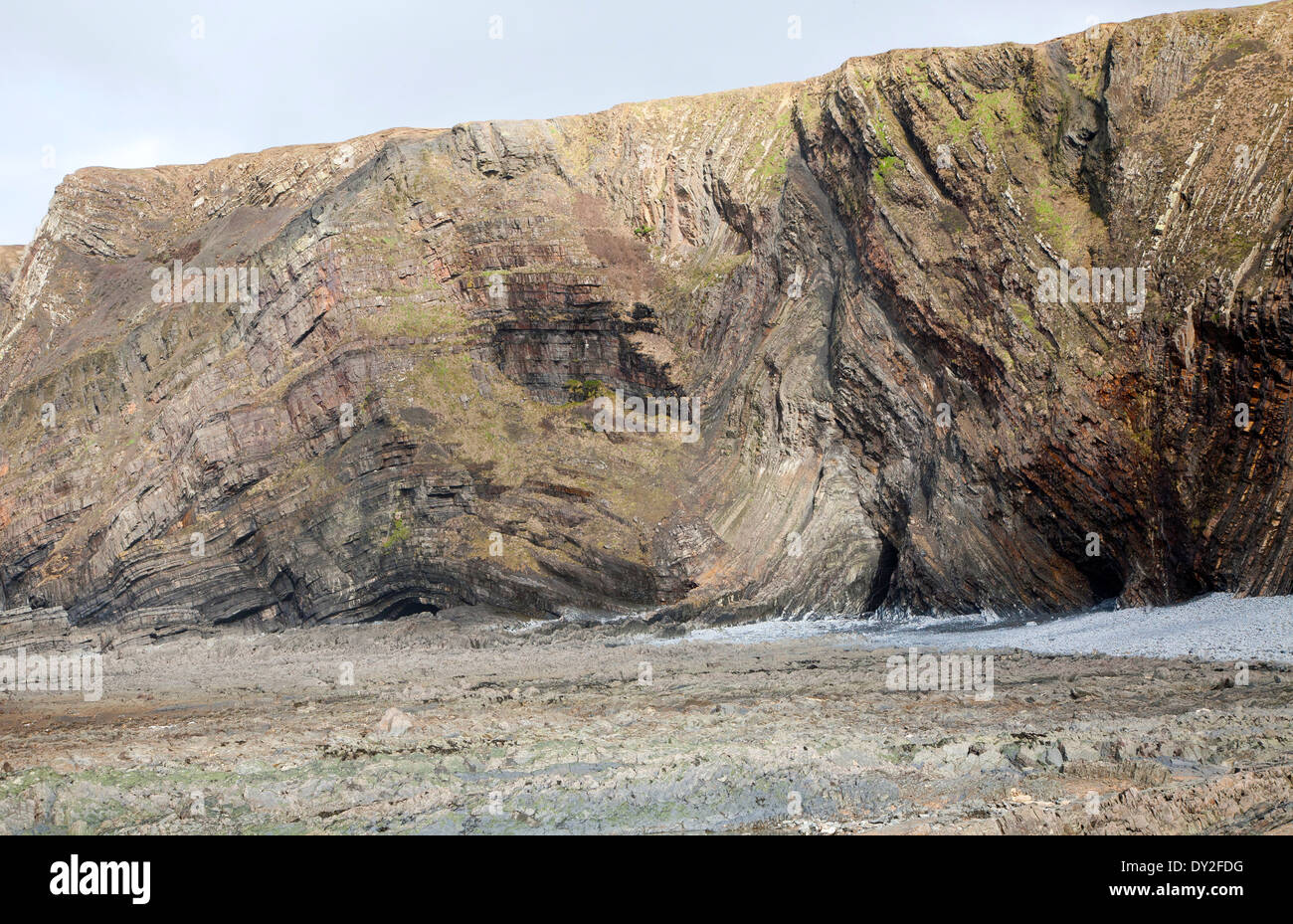 Tilted Sedimentary Rock Layers In High Resolution Stock Photography and ...