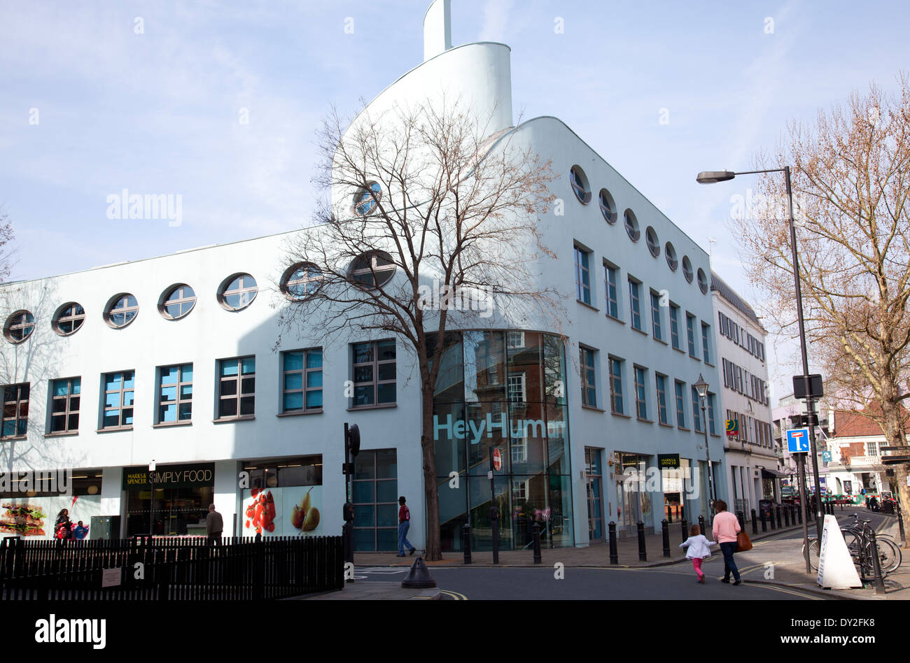 CZWG Blue Building in Fulham SW6 - London UK Stock Photo - Alamy