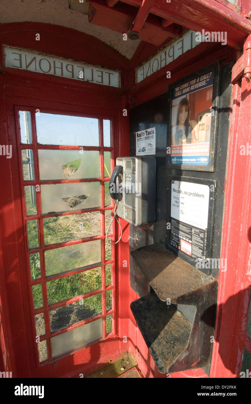 red phone box boxes uk english british broken window glass windows ...