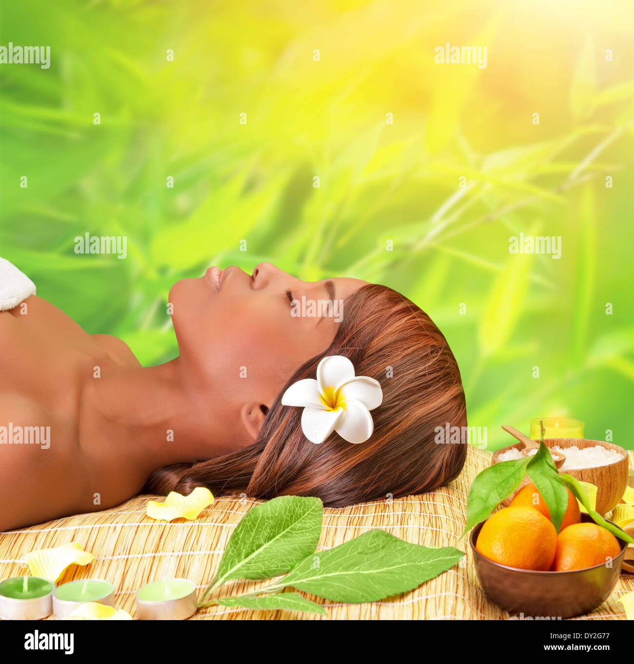 African american and spa treatment hi-res stock photography and images ...