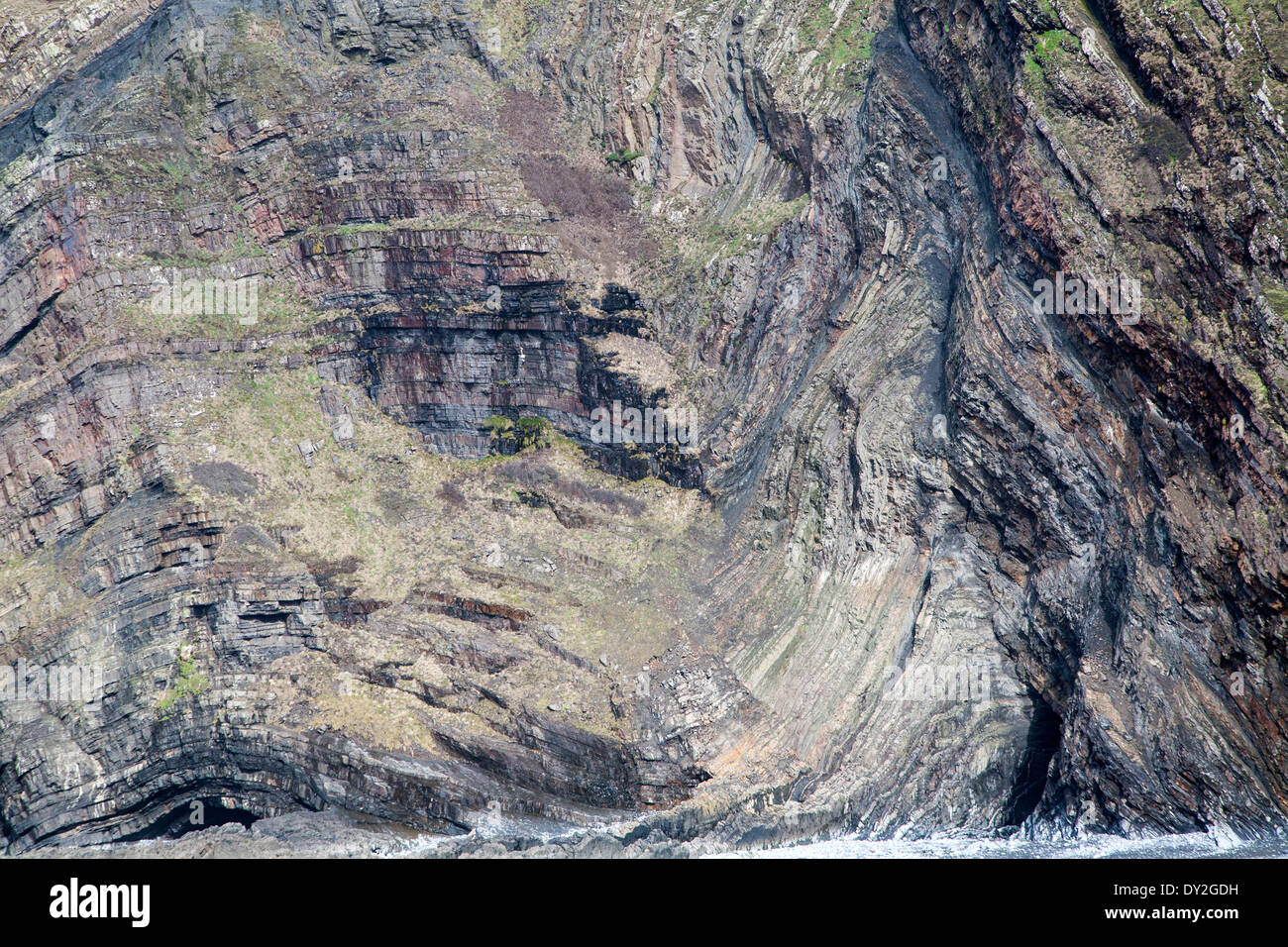 Tilted Sedimentary Rock Layers In High Resolution Stock Photography and ...