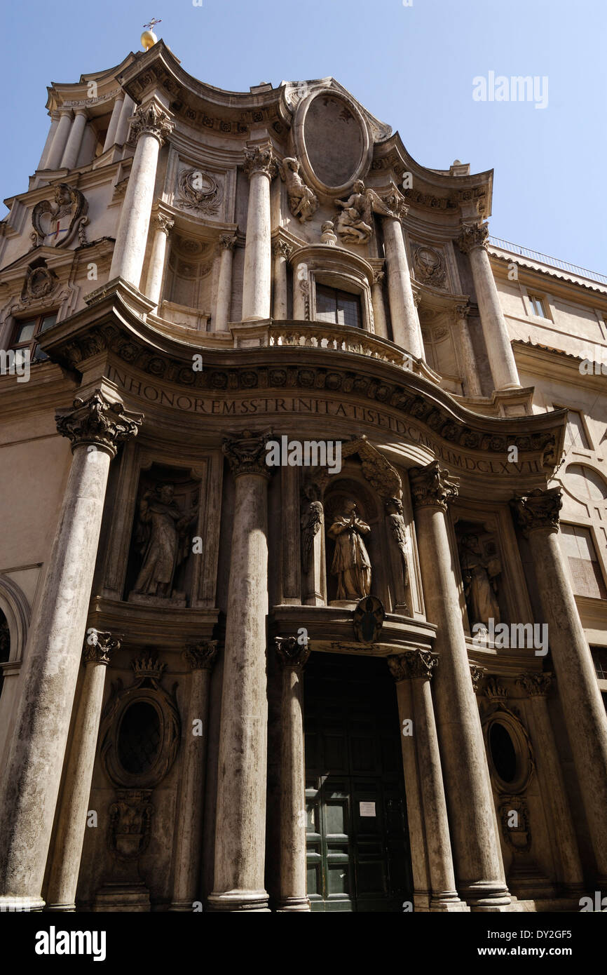 San carlo alle quattro fontane facade hi-res stock photography and ...