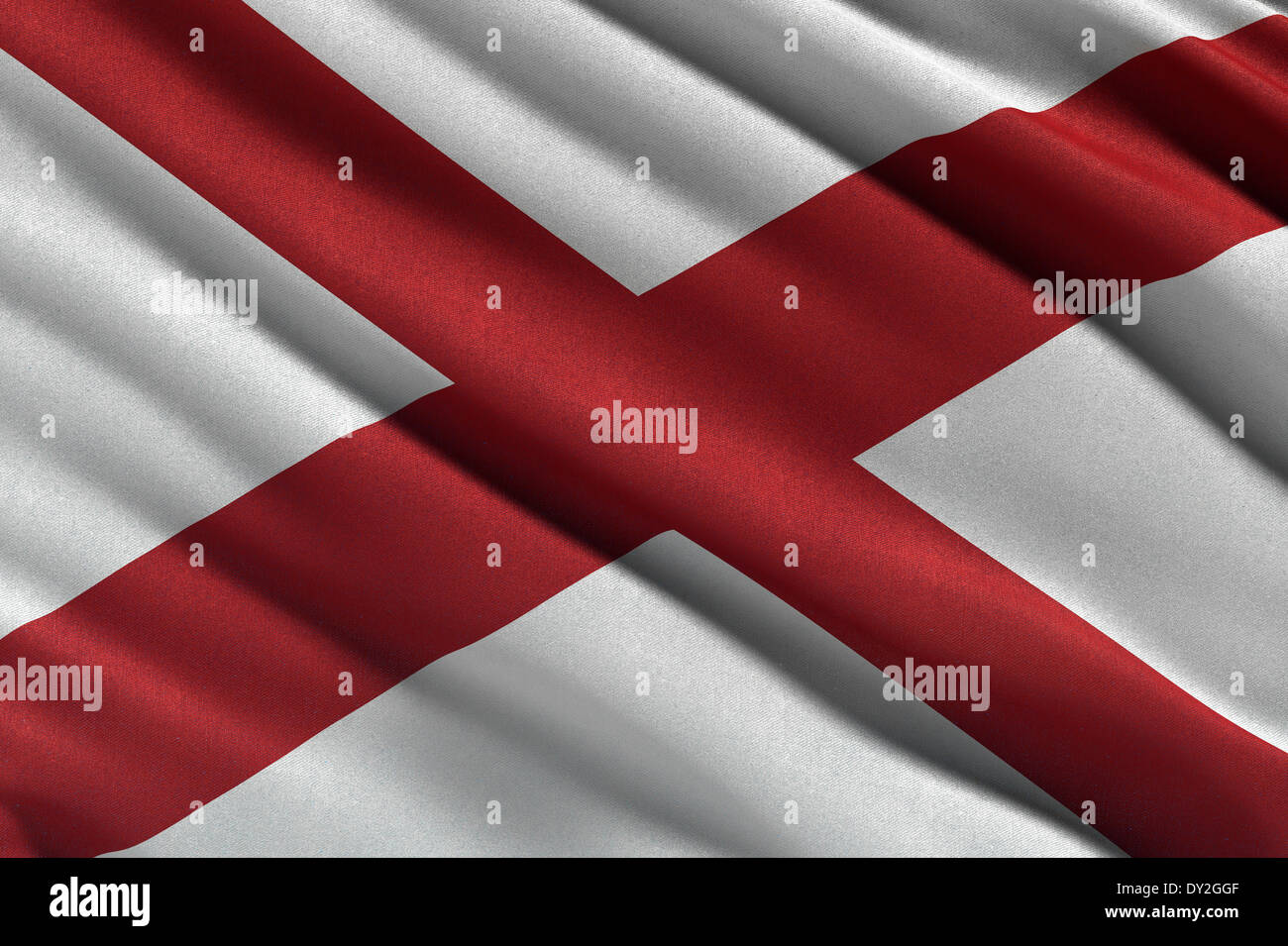 US state flag of Alabama Stock Photo - Alamy