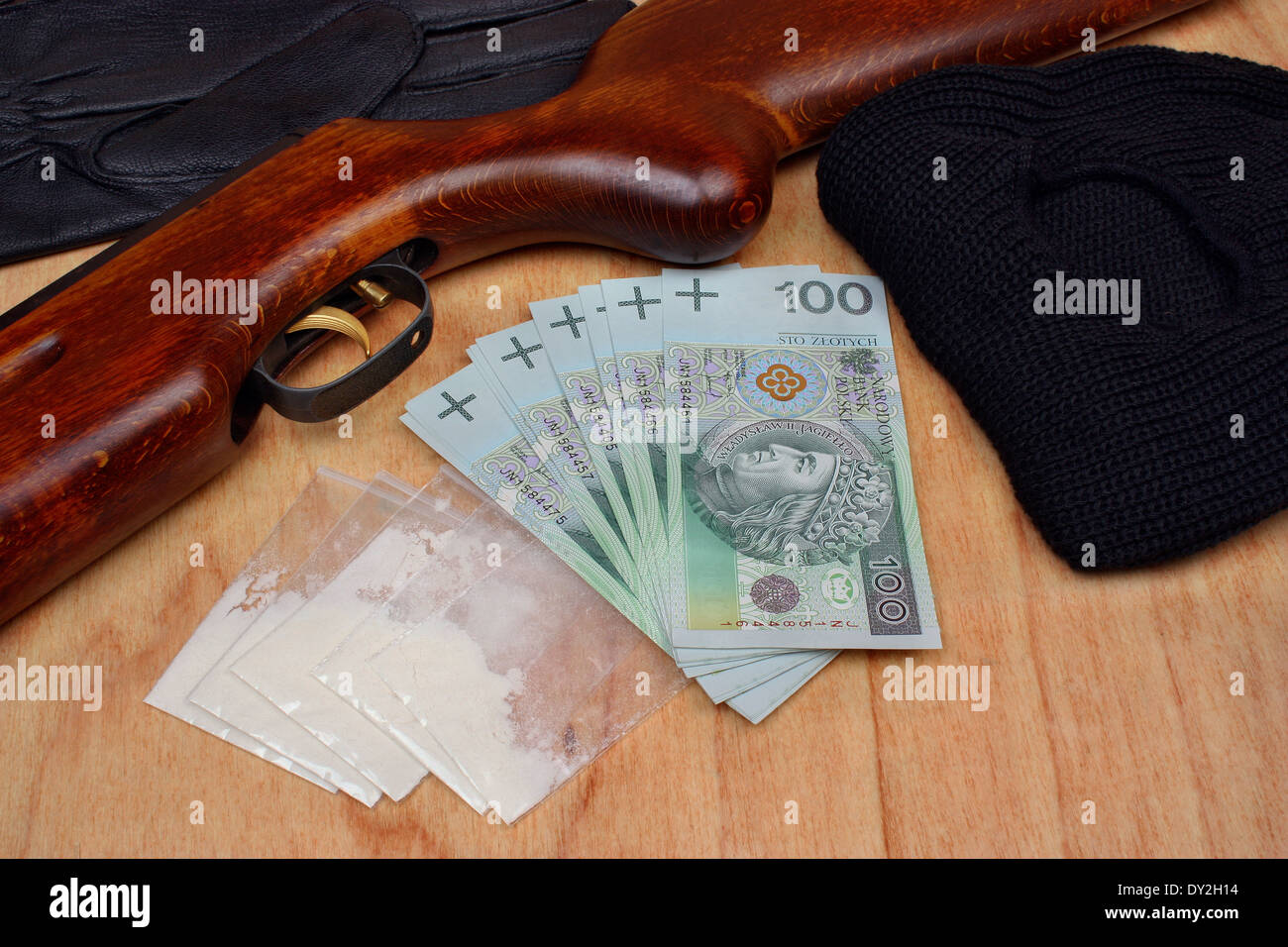Drug gang weapons hi-res stock photography and images - Alamy