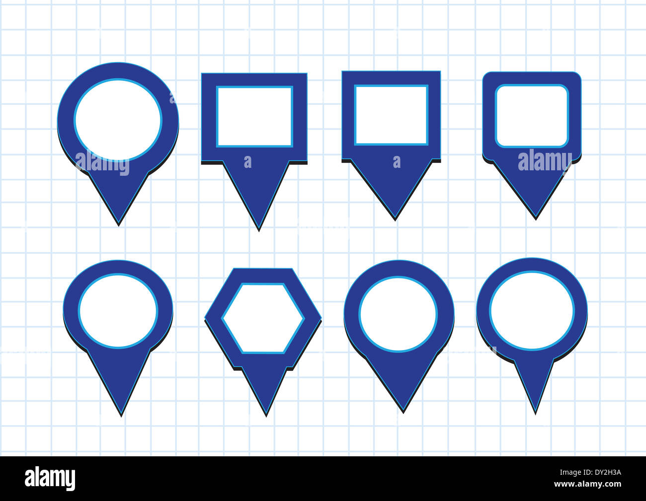 Set Of Colorful Mapping Pins High Resolution Stock Photography and ...