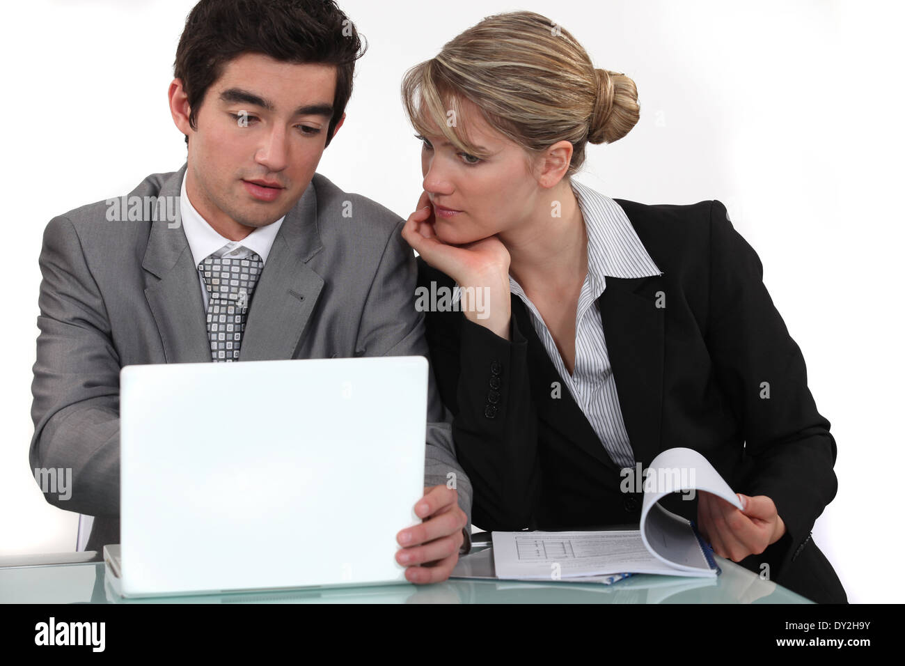 Colleagues at work Stock Photo - Alamy