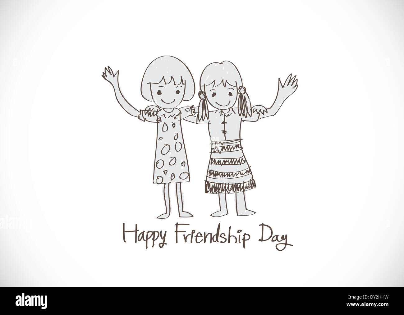 Happy Friendship Day and Best Friends Forever idea design Stock Photo ...