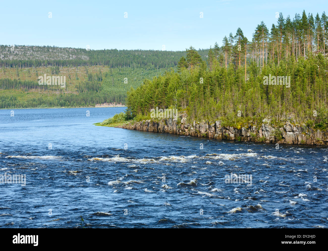 A river in Sweden in the summer Stock Photo - Alamy