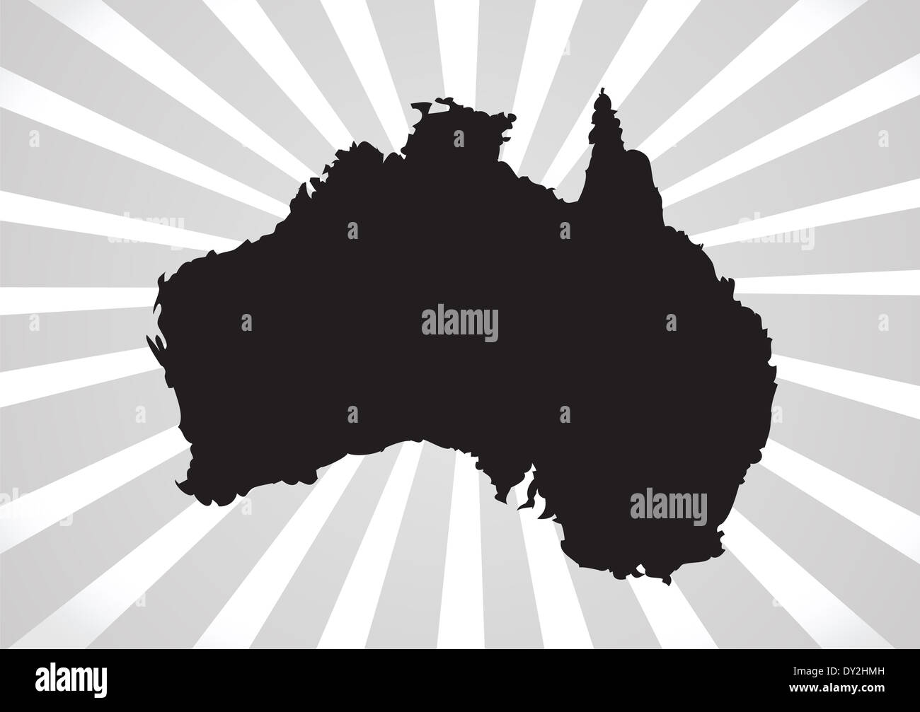 Map and flag of Australia idea design Stock Photo - Alamy