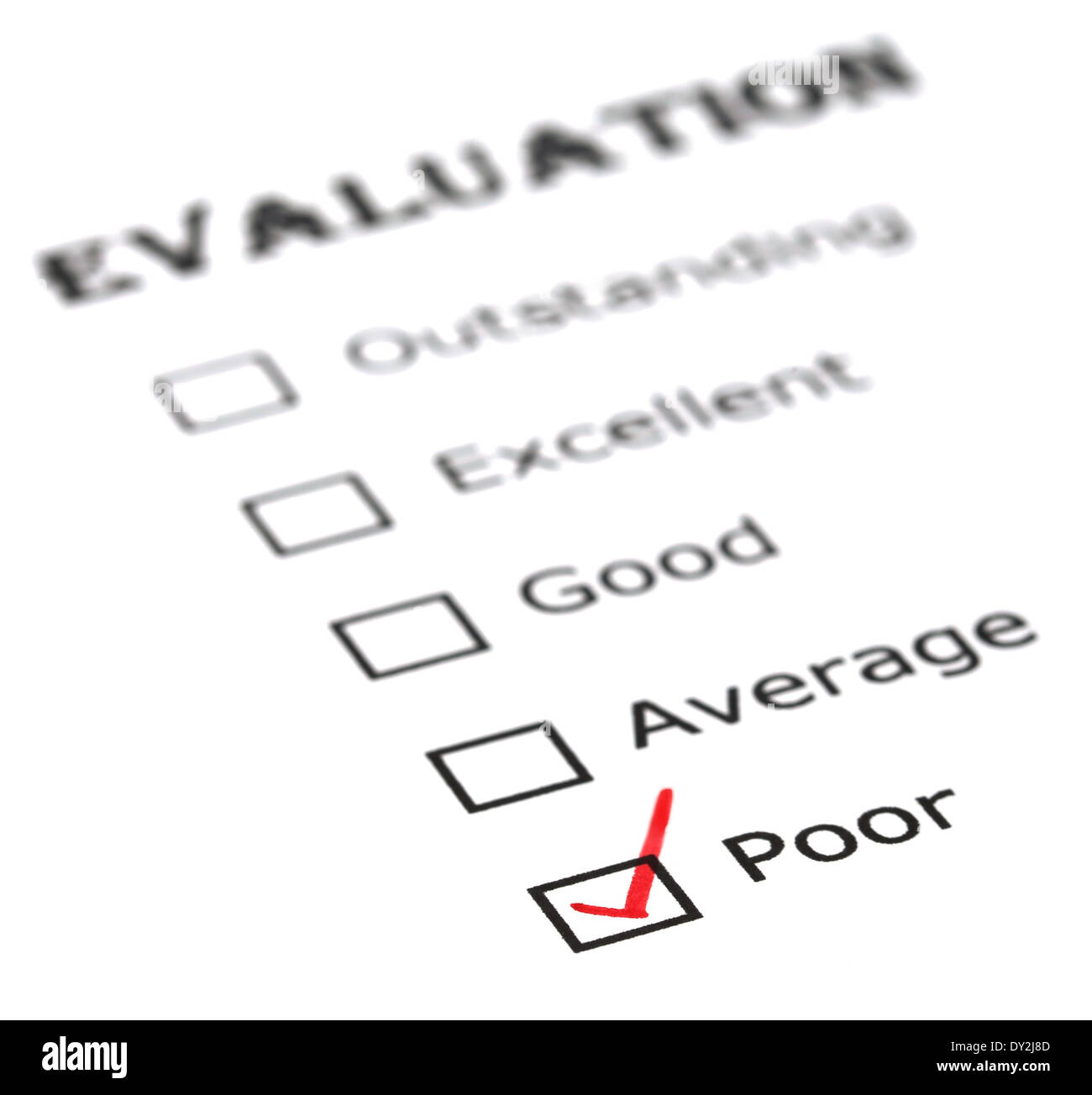 Poor performance chart Cut Out Stock Images & Pictures - Alamy